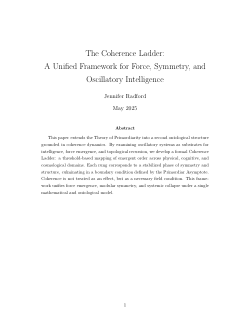 The Coherence Ladder: A Unified Framework for Force, Symmetry, and ...