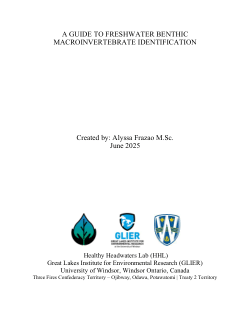 UWindsor-HHL OBBN Training Manual 2025 - A guide to freshwater benthic ...