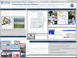 Hydrological Data Collection in a Costa Rican Watershed and its ...
