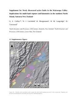 Supplementary materials for: Newly discovered active faults in the ...
