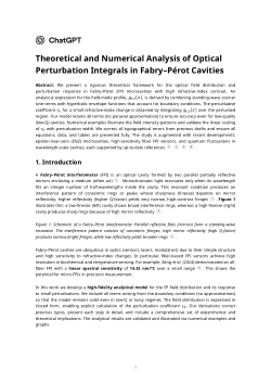 Item - Theoretical and Numerical Analysis of Optical Perturbation ...