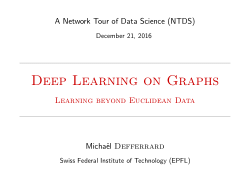 Deep Learning on Graphs