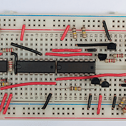 Triggering circuit with large components & external wiring removed