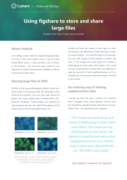 Using figshare to store and share large files