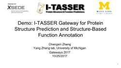 I-TASSER Gateway for Protein Structure Prediction and Structure-based ...