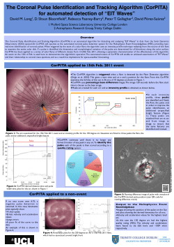 The Coronal Pulse Identification and Tracking Algorithm (CorPITA) for ...