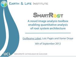 SmartRoot: A novel image analysis toolbox enabling quantitative analysis of root system architecture