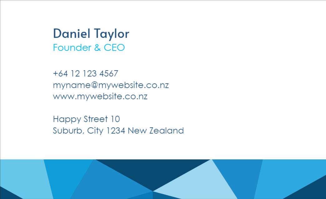 Business Cards Standard | Happyprinting.co.nz