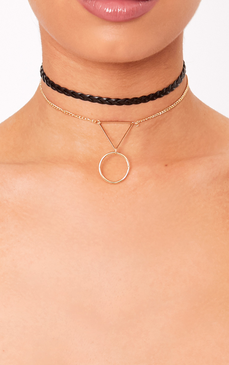 Chokers | Black & Gold Choker Necklaces | PrettyLittleThing