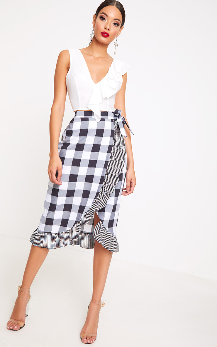 Jupes midi | Jupes longueur mollets femme PrettyLittleThing.fr