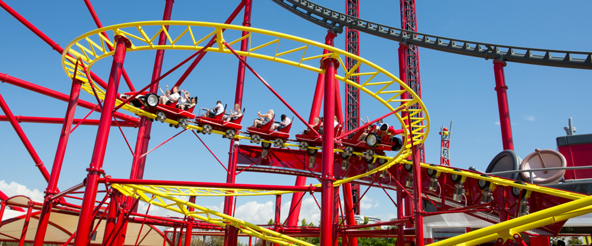 Junior Red Force - Children's attractions in the Kids' Area in Ferrari Land
