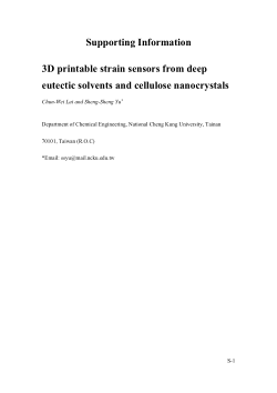 3D Printable Strain Sensors from Deep Eutectic Solvents and Cellulose ...