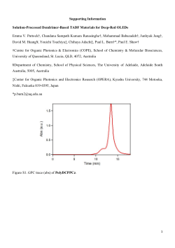 Solution-Processed Dendrimer-Based TADF Materials for Deep-Red OLEDs