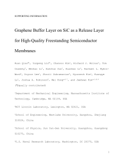 Graphene Buffer Layer on SiC as a Release Layer for High-Quality ...