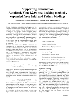 AutoDock Vina 1.2.0: New Docking Methods, Expanded Force Field, and ...