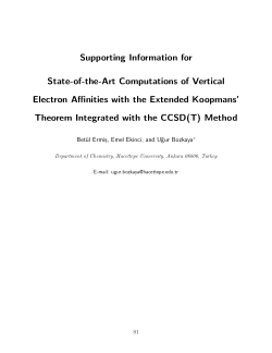 State-Of-The-Art Computations of Vertical Electron Affinities with the Extended Koopmans ...