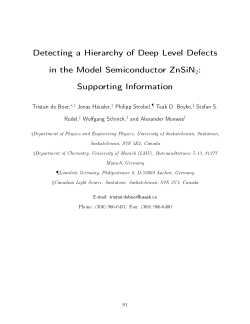 Detecting a Hierarchy of Deep-Level Defects in the Model Semiconductor ...