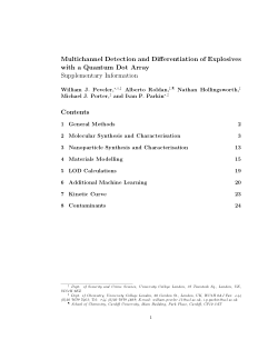 Multichannel Detection and Differentiation of Explosives with a Quantum Dot Array