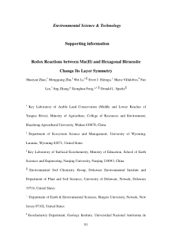 Redox Reactions between Mn(II) and Hexagonal Birnessite Change Its ...
