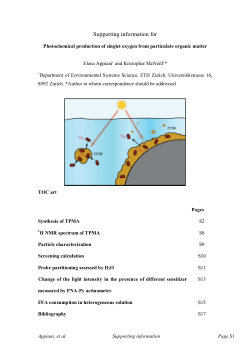 Photochemical Production of Singlet Oxygen from Particulate Organic Matter