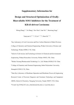 Design and Structural Optimization of Orally Bioavailable SOS1 ...