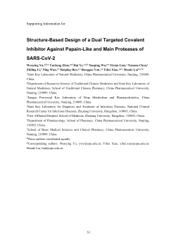 Structure-Based Design of a Dual-Targeted Covalent Inhibitor Against Papain-like and Main ...