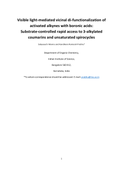 Visible-Light-Mediated Vicinal Difunctionalization of Activated Alkynes ...