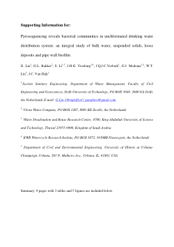 Pyrosequencing Reveals Bacterial Communities in Unchlorinated Drinking ...
