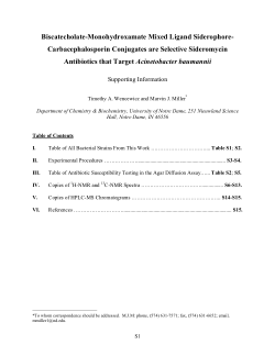 Biscatecholate–Monohydroxamate Mixed Ligand Siderophore ...