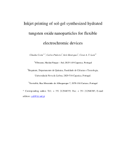 Inkjet Printing of Sol–Gel Synthesized Hydrated Tungsten Oxide ...