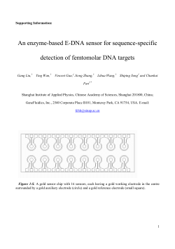 An Enzyme-Based E-DNA Sensor for Sequence-Specific Detection of ...
