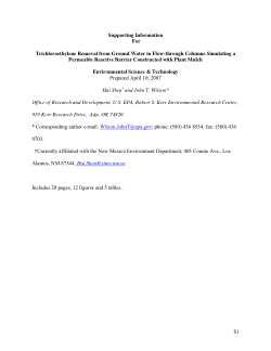 Trichloroethylene Removal from Groundwater in Flow-Through Columns ...
