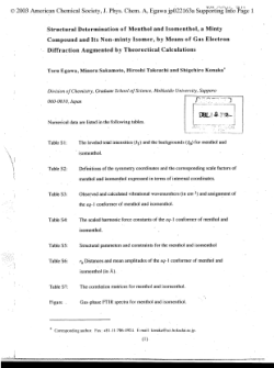 Structural Determination of Menthol and Isomenthol, a Minty Compound ...