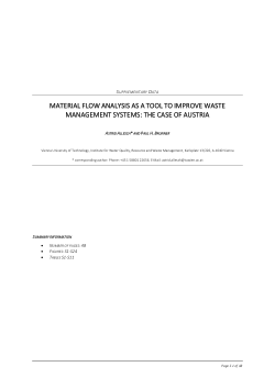 Material Flow Analysis as a Tool to improve Waste Management Systems ...