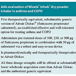 Fluticasone propionate/salmeterol (Wixela™ Inhub™) dry-powder inhaler ...