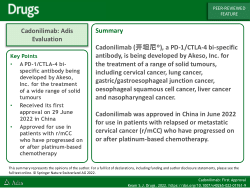 Cadonilimab: First Approval