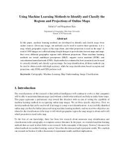 Using Machine Learning Methods to Identify and Classify the Regions and ...