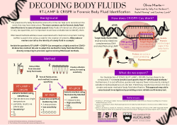 Olivia Martin: Decoding Body Fluids: RT-LAMP & CRISPR in Forensic Body ...