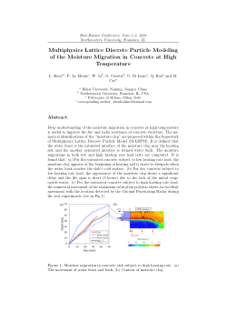 Multiphysics Lattice Discrete Particle Modeling of the Moisture Migration in Concrete at High ...