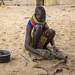 Eturi, Lodungo and Nawoi make adwel and abwo skins, historically worn ...