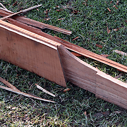 Sheer strake edge rebate and scarf joint