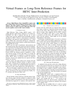 Virtual Frames as Long-Term Reference Frames for HEVC Inter-Prediction