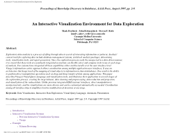 An Interactive Visualization Environment for Data Exploration