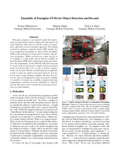 Ensemble of Exemplar-SVMs for Object Detection and Beyond