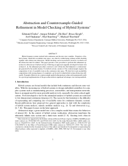 Abstraction and Counterexample-Guided Refinement in Model Checking of Hybrid Systems