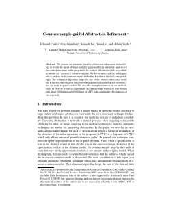 Counterexample-guided Abstraction Refinement