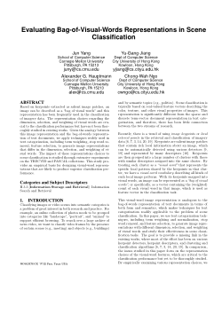 Evaluating Bag-of-Visual-Words Representations in Scene Classification
