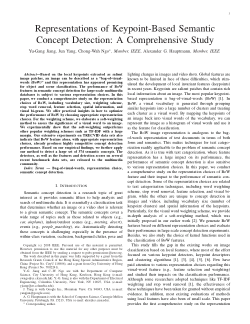 Representations of Keypoint-Based Semantic Concept Detection: A Comprehensive Study
