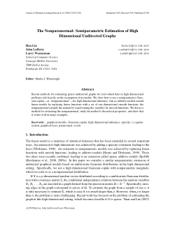 The Nonparanormal: Semiparametric Estimation of High Dimensional Undirected Graphs