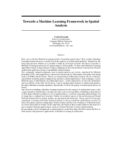 Item - Towards a Machine Learning Framework in Space Syntax - Carnegie ...